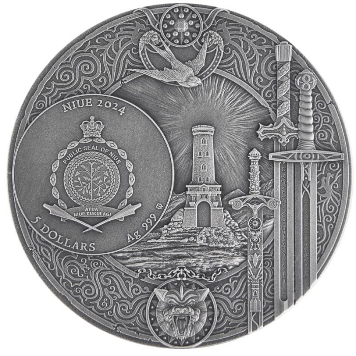 The Witcher: Tower of the Swallow 2024 Silver Coin, 2 oz.