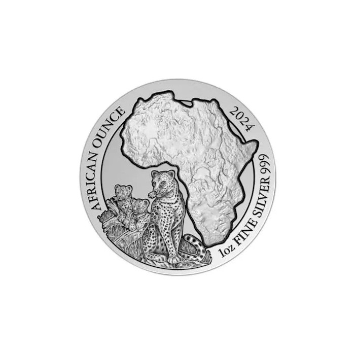 Srebrna Moneta African Ounce: Leopard 2024, 1 uncja