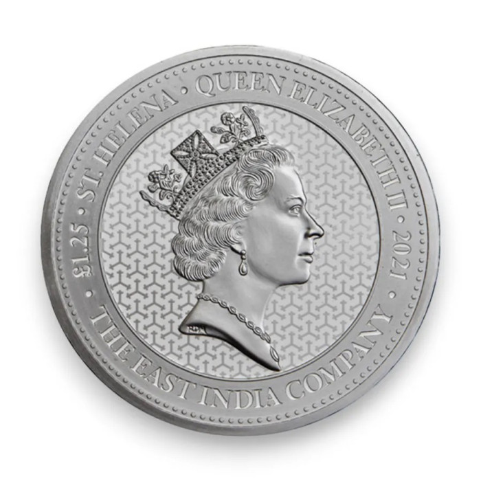 Srebrna Moneta St. Helena, The Sceptre Guinea 2021, 1,25 uncji