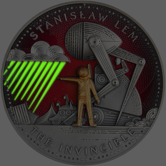 Stanislaw Lem Silver Coin, Invincible 2024, 2 oz.