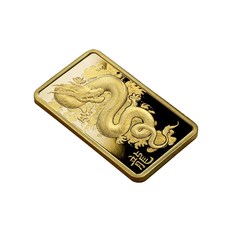 PAMP Lunar Legends Azure Dragon 2024 Gold Investment Bar, 5g.