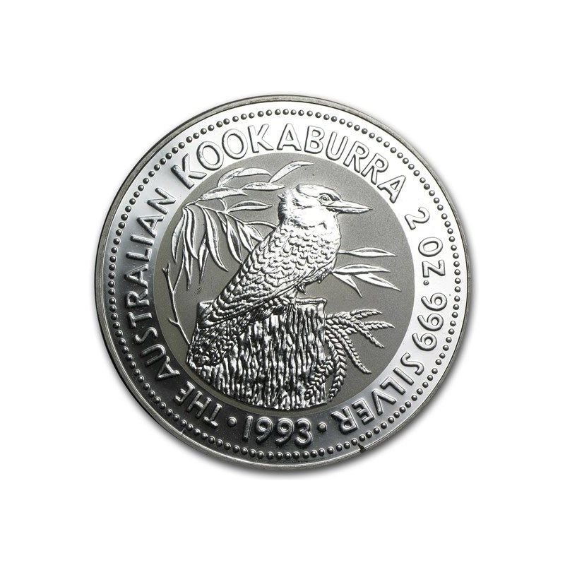 Australian Kookaburra 1993 Silver Coin, 2 oz.