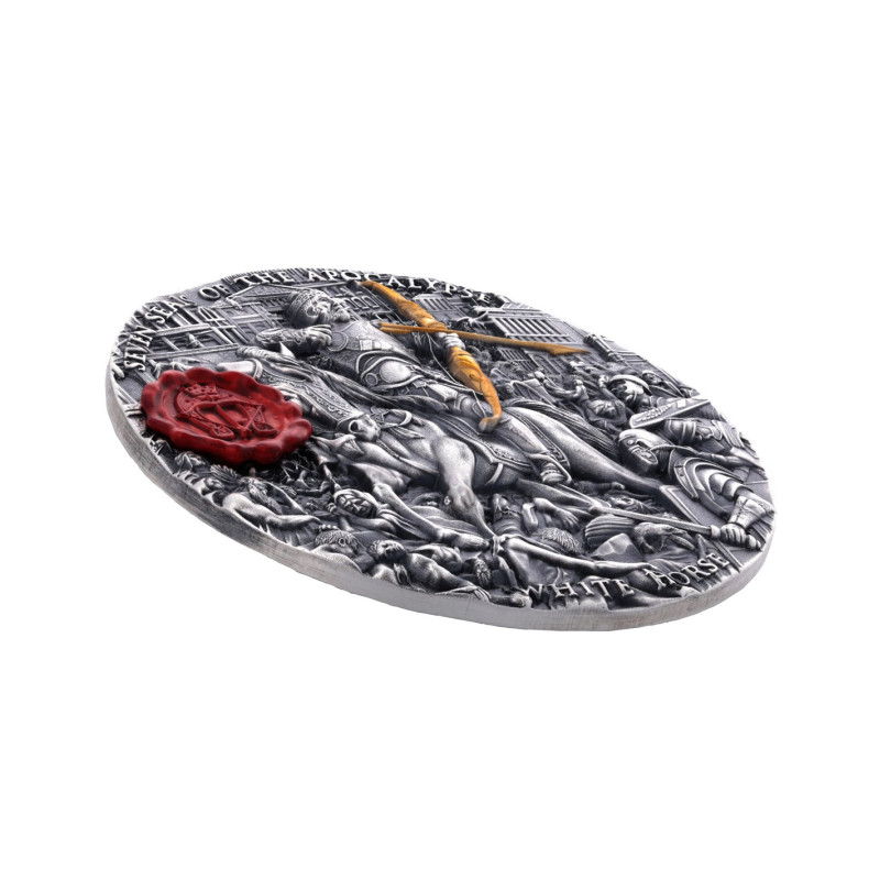 Seven Seals of Apocalypse 2023 Silver Coin, 3 ounce