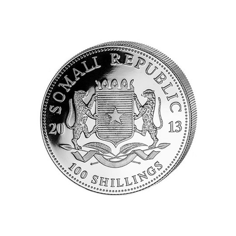 2013 Somali Elephant Silver Coin, 1 oz.