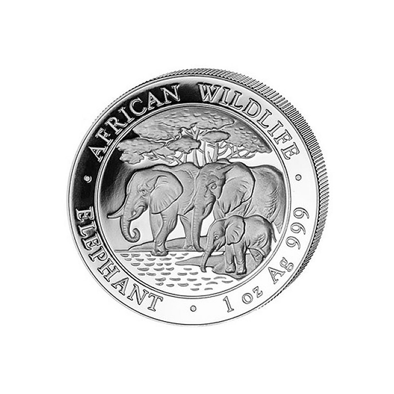 2013 Somali Elephant Silver Coin, 1 oz.
