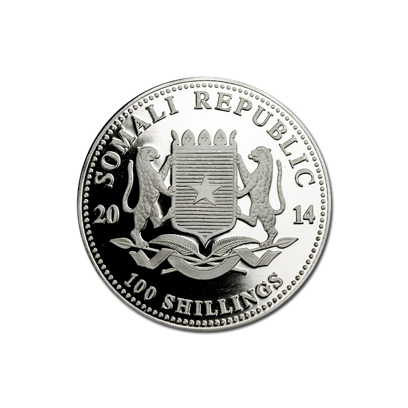 2014 Somali Elephant Silver Coin, 1 oz.