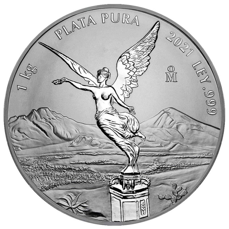 Srebrna Moneta Mexico Libertad 2021, 1 kg