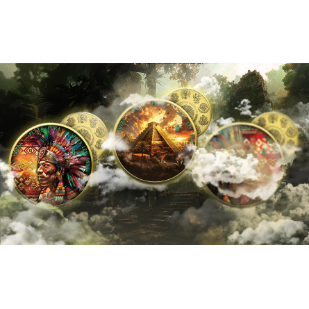 Srebrna Moneta Mexico Libertad 2023 Aztec Temple, 1 uncja