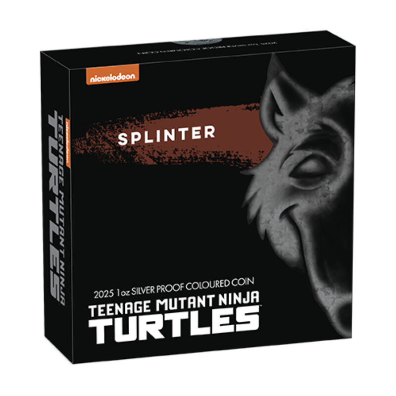Srebrna Moneta Teenage Mutant Ninja Turtles: Splinter 2025 Color, 1 uncja