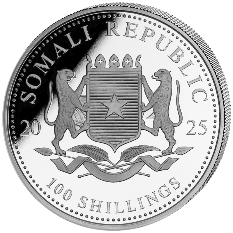 WMF 2025 Somali Elephant Silver Coin, 1 oz.