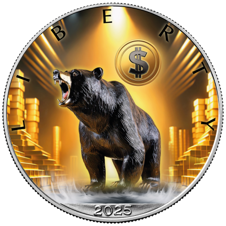 American Eagle Bear 2025 Silver Coin, 1 oz.