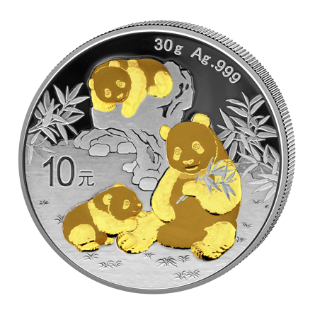 Chinese Panda 2023 Silver Coin, 30 g