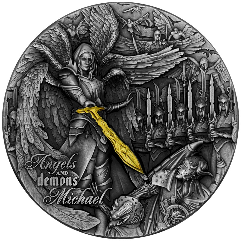 Angels & Demons Silver Coin: Michael 2022, 2 oz.