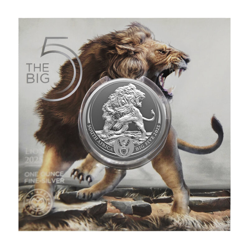 Silver coin Big Five III: Lion 2025, 1 oz.