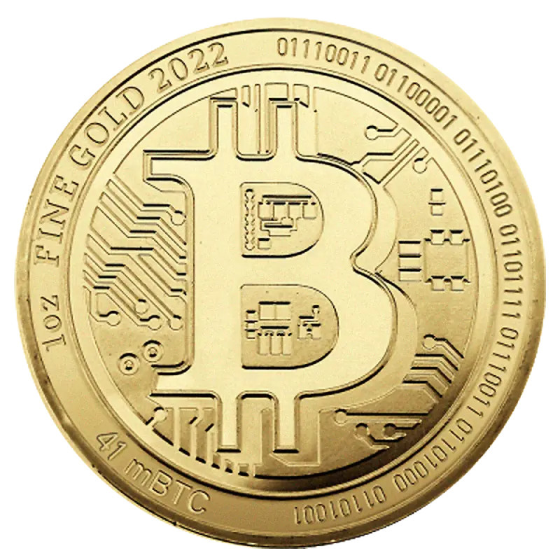 Złota Moneta Bitcoin, 1 uncja
