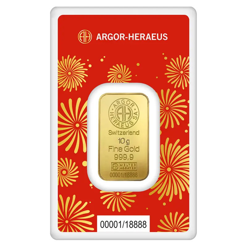 Złota Sztabka Argor-Heraeus Rok Węża 2025 10g