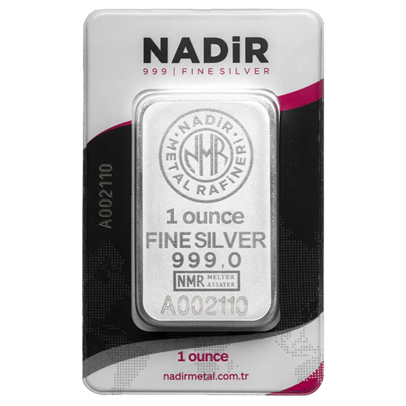 1 oz Silver Bar | Nadir Metal Rafineri