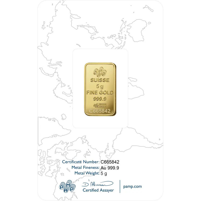 5g Gold Bar | PAMP Rose