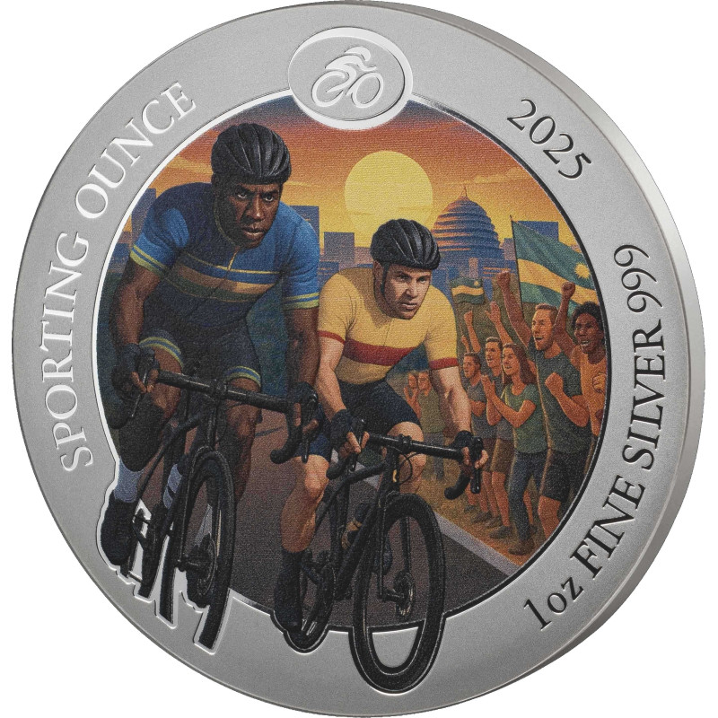 Sporting Ounce Silver Coin Set: Cycling 2025, 3x 1 oz.