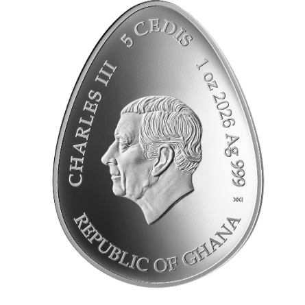 Ukrainian Pysanka Silver Coin: Zoretsvit 2026, 1 oz.