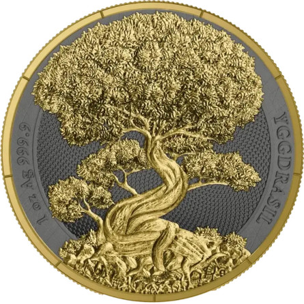 Silver Coin Mythical Forest: Yggdrasil Goldenleaf 2025, 1 ounce