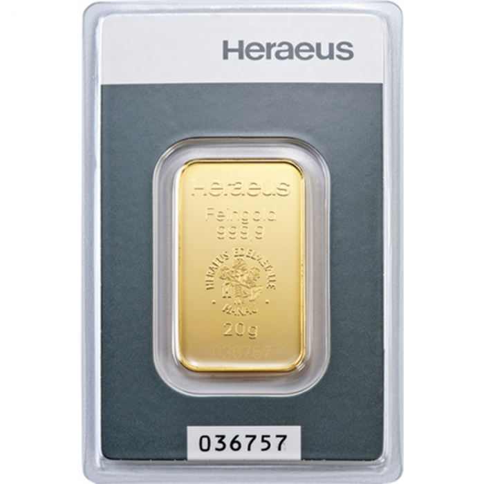 20g Gold Bar | Argor-Heraeus
