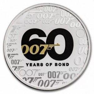 Silver Coin 60 Years of Bond 2022, 1 oz (color)
