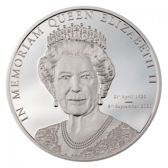 Srebrna Moneta In Memoriam Queen Elizabeth II 1 uncja