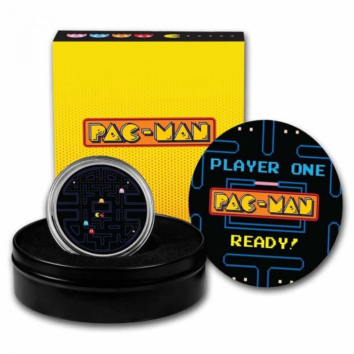 PAC-MAN Silver Coin - Circular Maze 2023 Proof, 2 oz