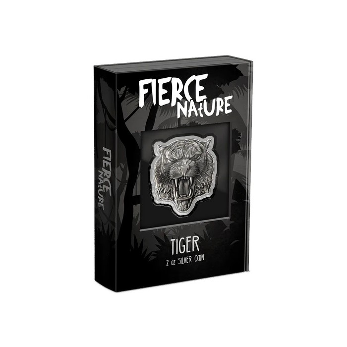 Srebrna Moneta Fierce Nature: Tiger 2022, 2 uncje