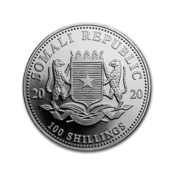 2020 Somali Elephant Silver Coin, 1 oz.