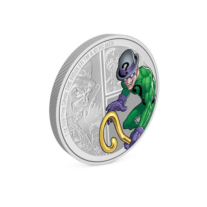 DC Villains: The Riddler 2023 Proof, 1 oz Silver Coin