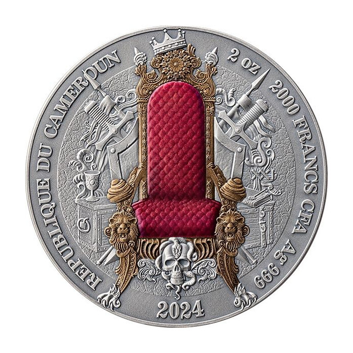 Mongol Empire 2024 Mongol Empire, 2 oz Silver Coin